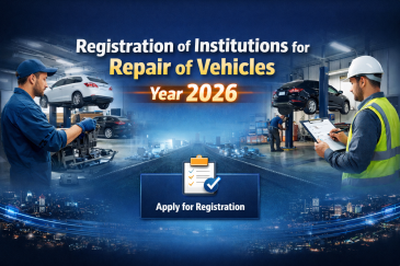 Registration of Institutions for Repair of Vehicles- Year 2026 ...